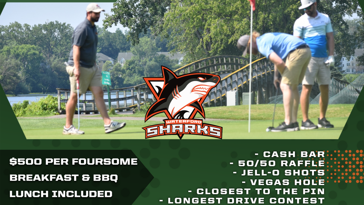 News: Sharks 3rd Annual Golf Outing - Waterford Sharks Hockey Club