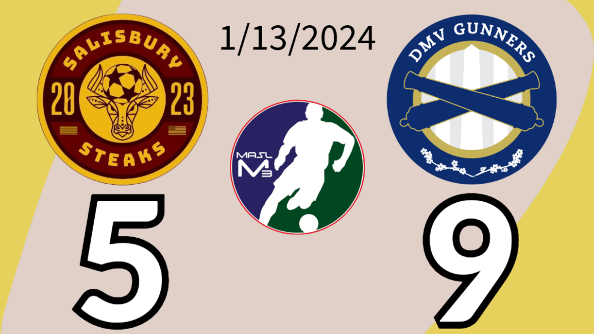 News: DMV Gunners pick up first-ever victory - Major Arena Soccer League 3