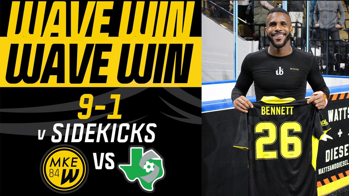 News: WAVE DOMINATE DALLAS SATURDAY IN MILWAUKEE. BENNETT CROSSES 400 GOAL THRESHOLD ...