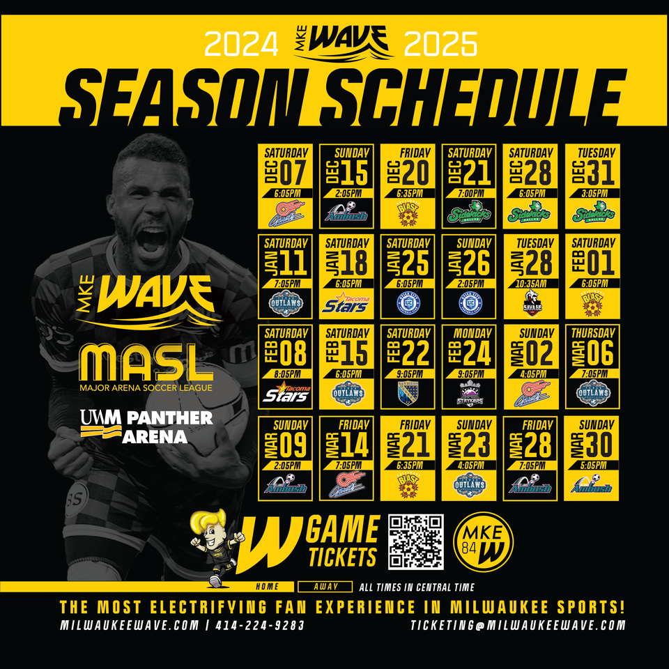 Schedule - Milwaukee Wave