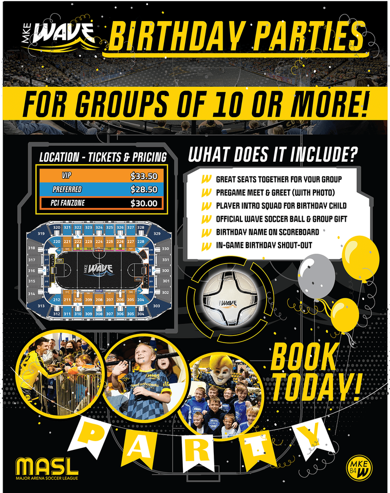 Birthday Parties - MKE Wave