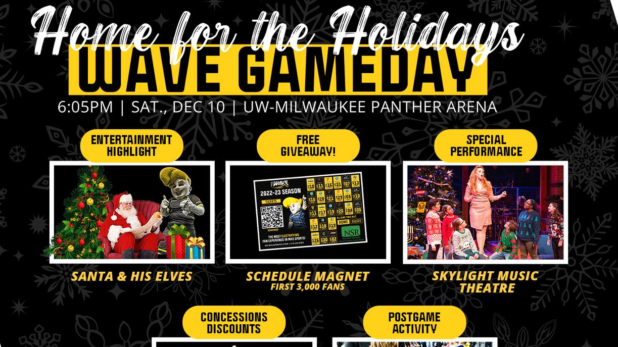 News: Dec 10 Home Opener Gameday Details Announced! - Milwaukee Wave