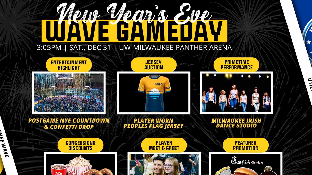 News: New Year's Eve Game Details Announced! - Milwaukee Wave
