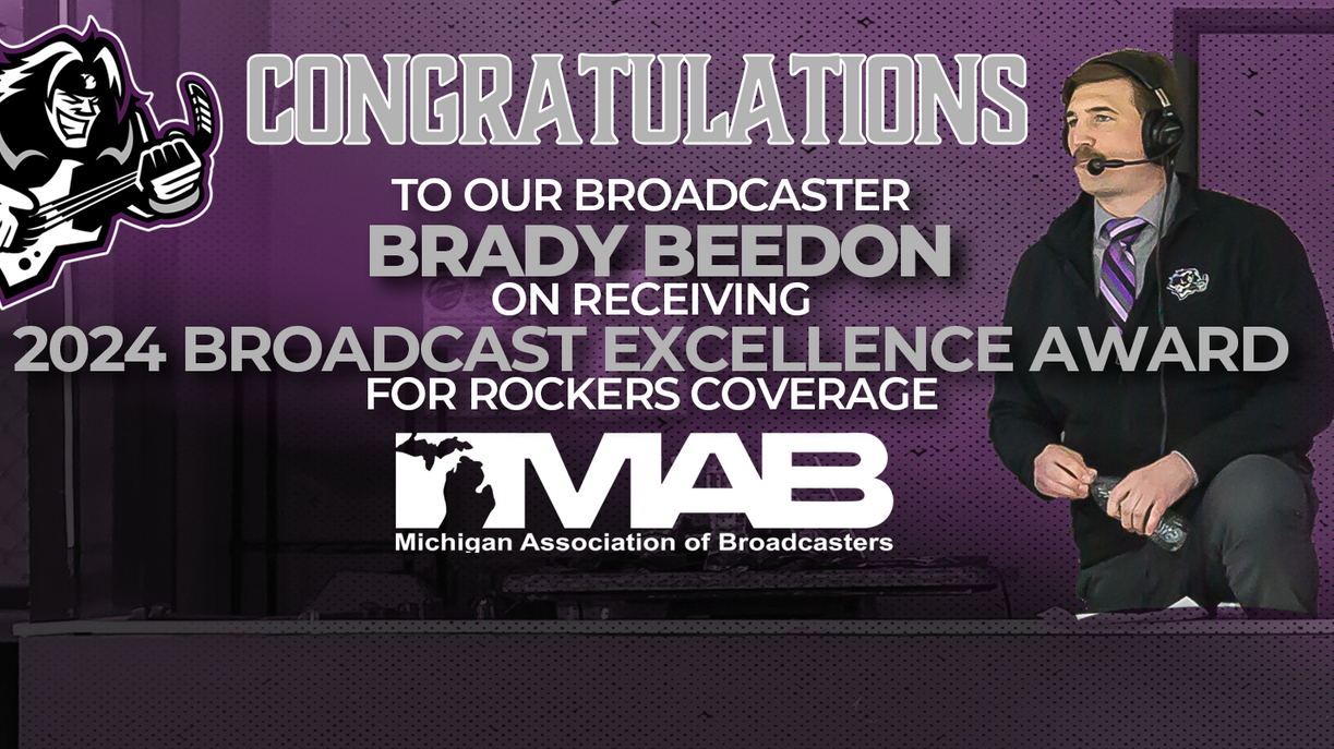 News: Beedon Earns Broadcast Excellence Award for Rockers Coverage ...