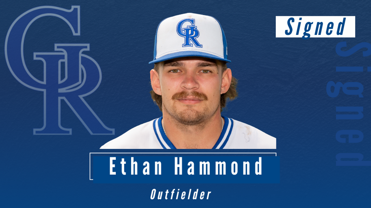 News: Hammond Returns for 2024 Season - Guelph Royals Baseball Club
