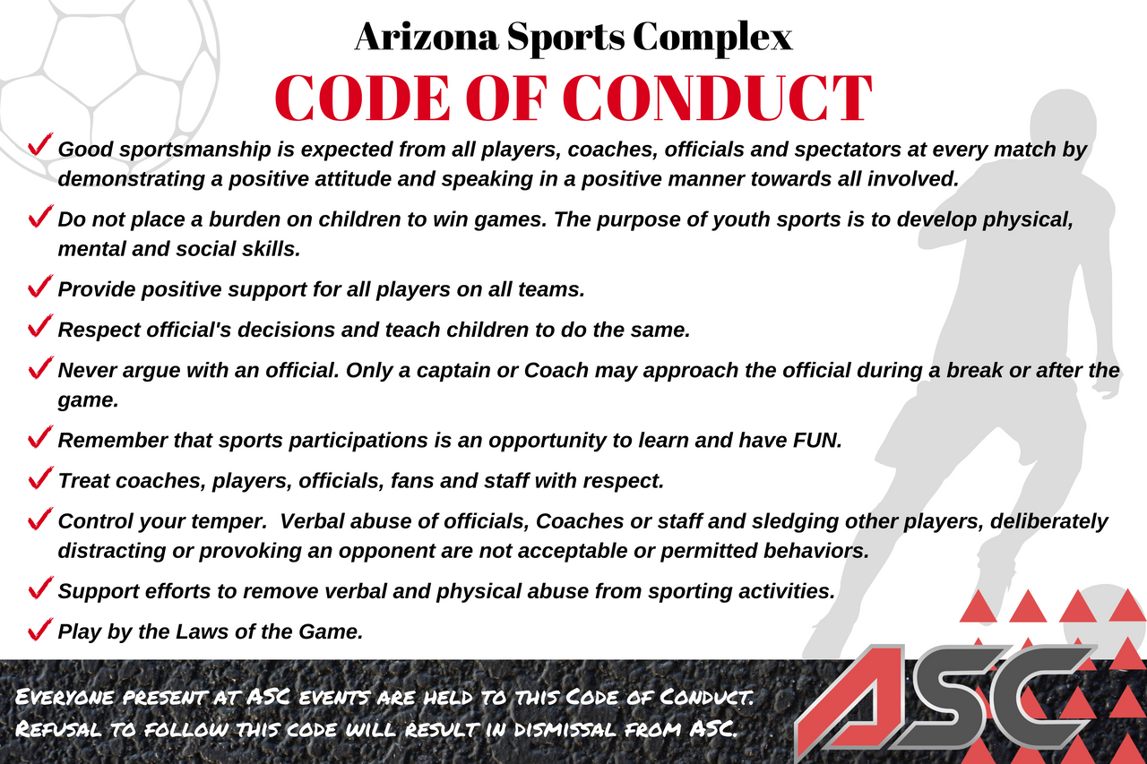 Code Of Conduct Arizona Sports Complex