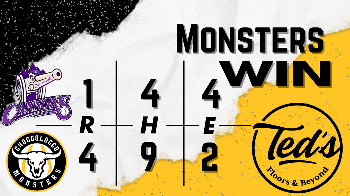 News: MONSTERS WIN 4-1, ADVANCE TO SBL FINAL - Choccolocco Monsters