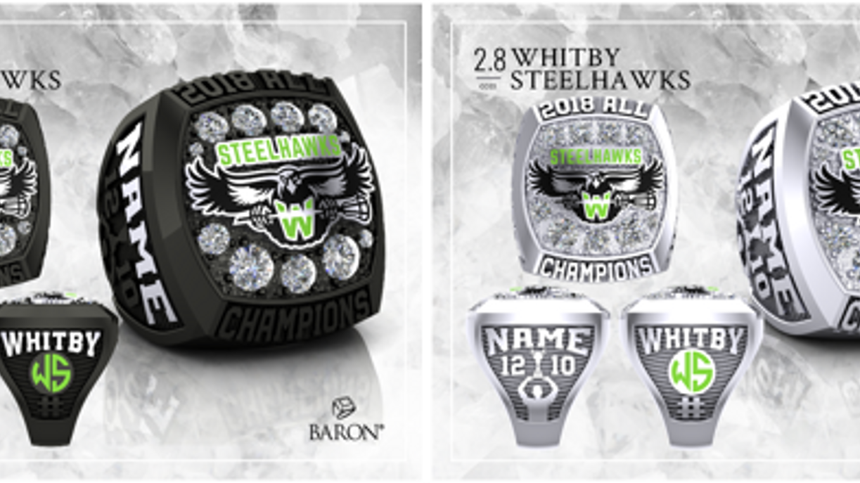 News: Whitby Steelhawks unveil ALL Championship Rings - Arena Lacrosse ...