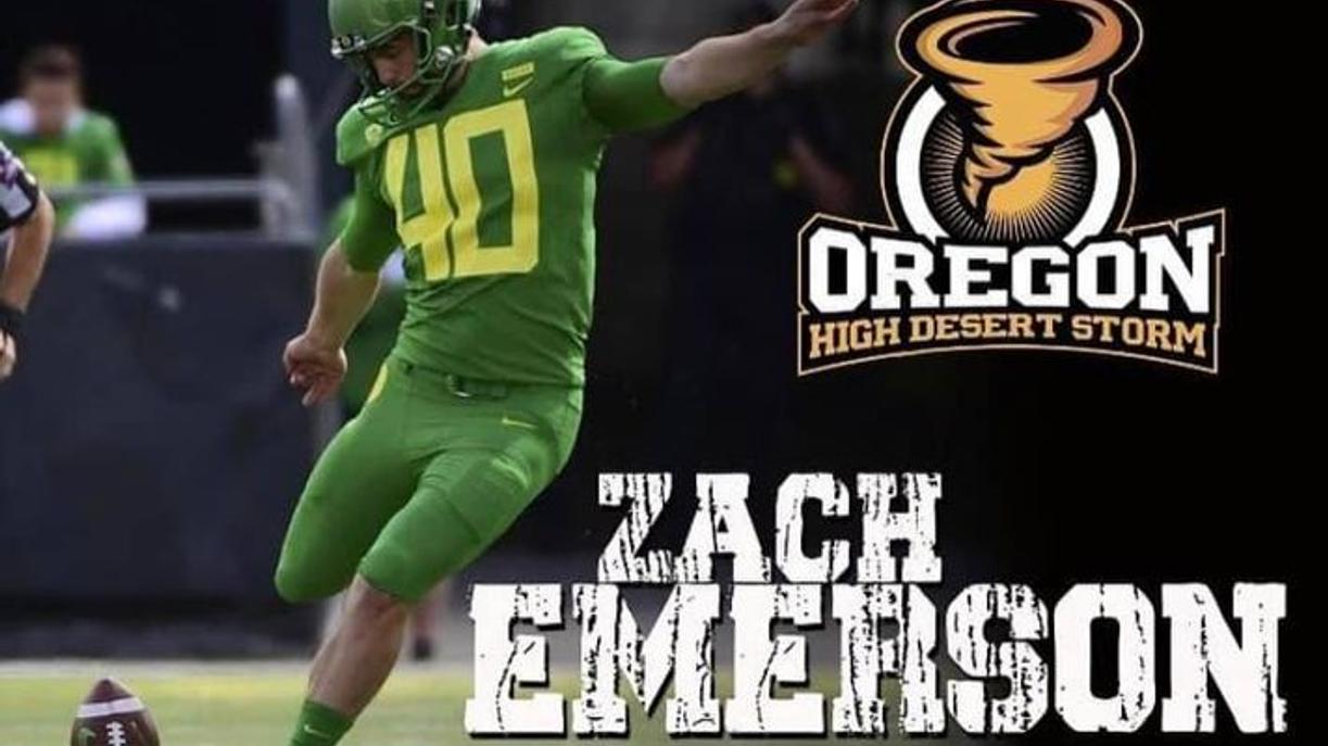 News: Kicker Zach Emerson Signed - Oregon Lightning
