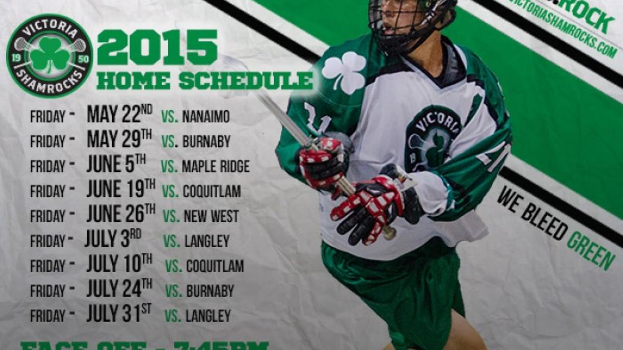 News: 2015 REGULAR SEASON SCHEDULE ANNOUNCED - Victoria Shamrocks