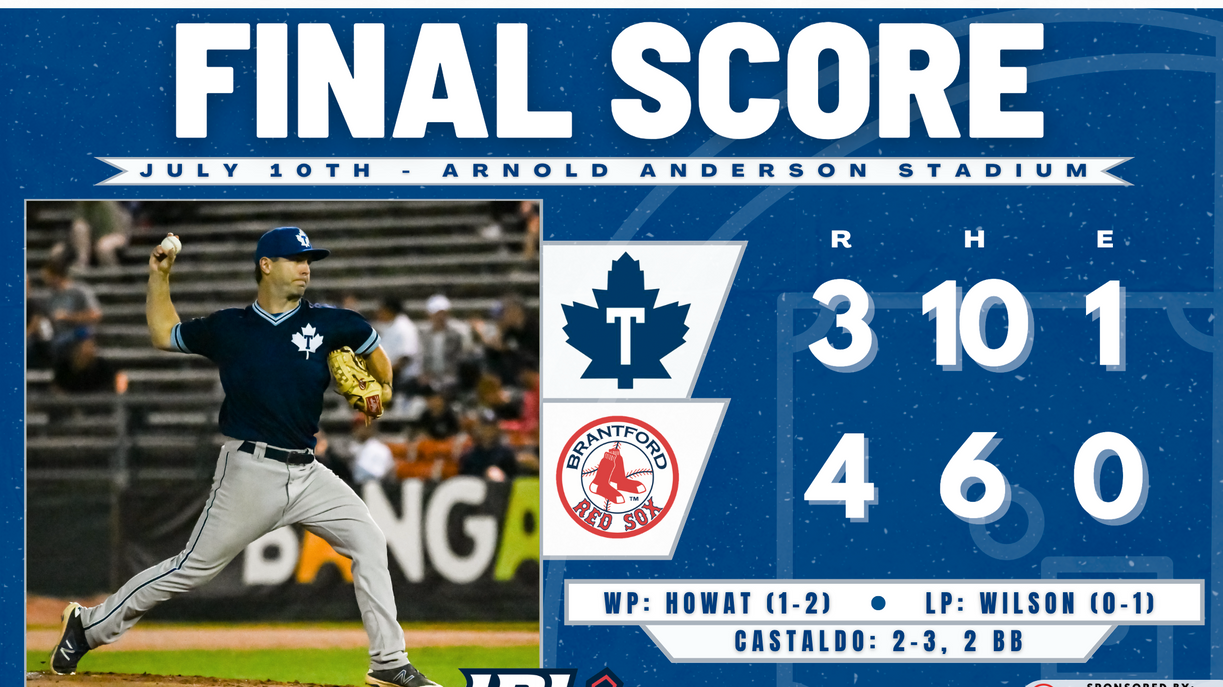 News: Maple Leafs Lose 4-3 to Red Sox - Toronto Maple Leafs Baseball Club