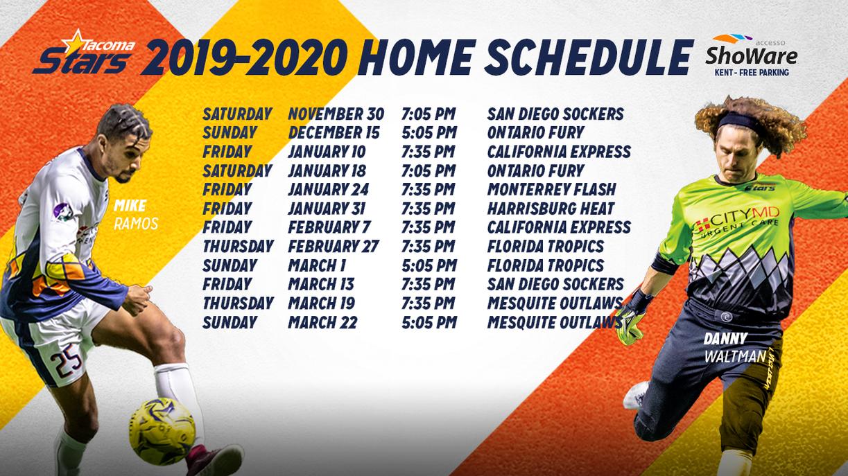 News: STARS RELEASE 2019-20 MASL SCHEDULE - Tacoma Stars