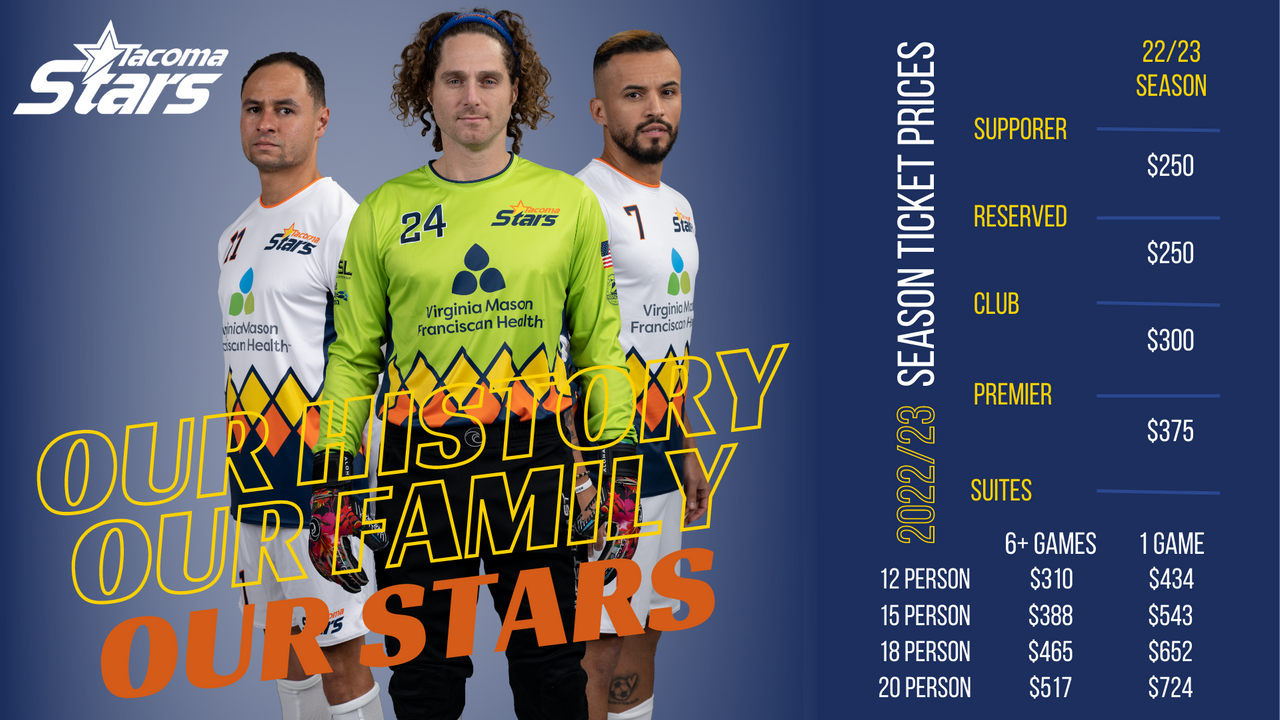 Season Tickets - Tacoma Stars