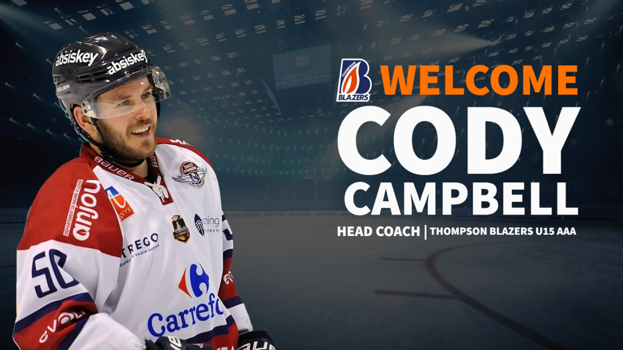 News: U15 AAA Head Coach: Cody Campbell - Thompson Blazers