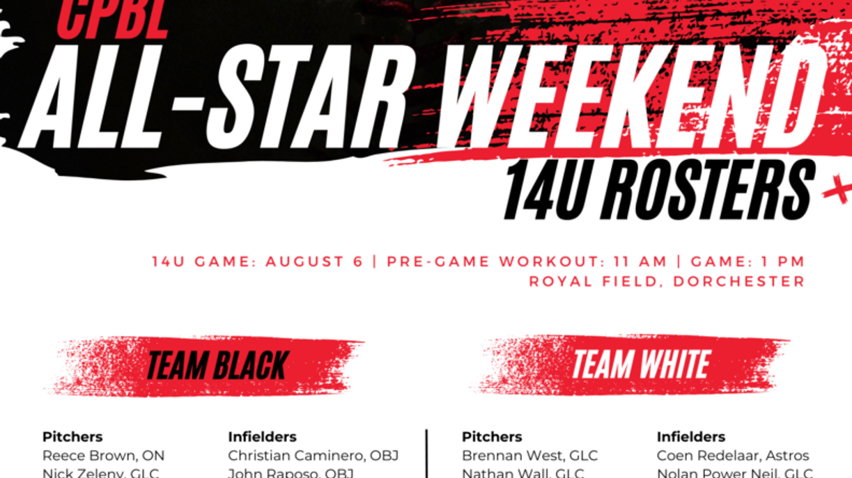 News: CPBL 14U All-Star Game Roster Announced - Canadian Premier Baseball League
