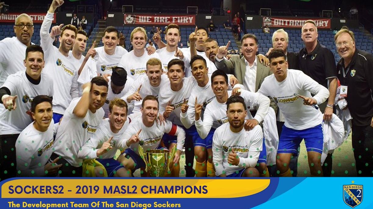 News: Sockers2 Claim 2019 MASL2 Cup Championship - San Diego Sockers