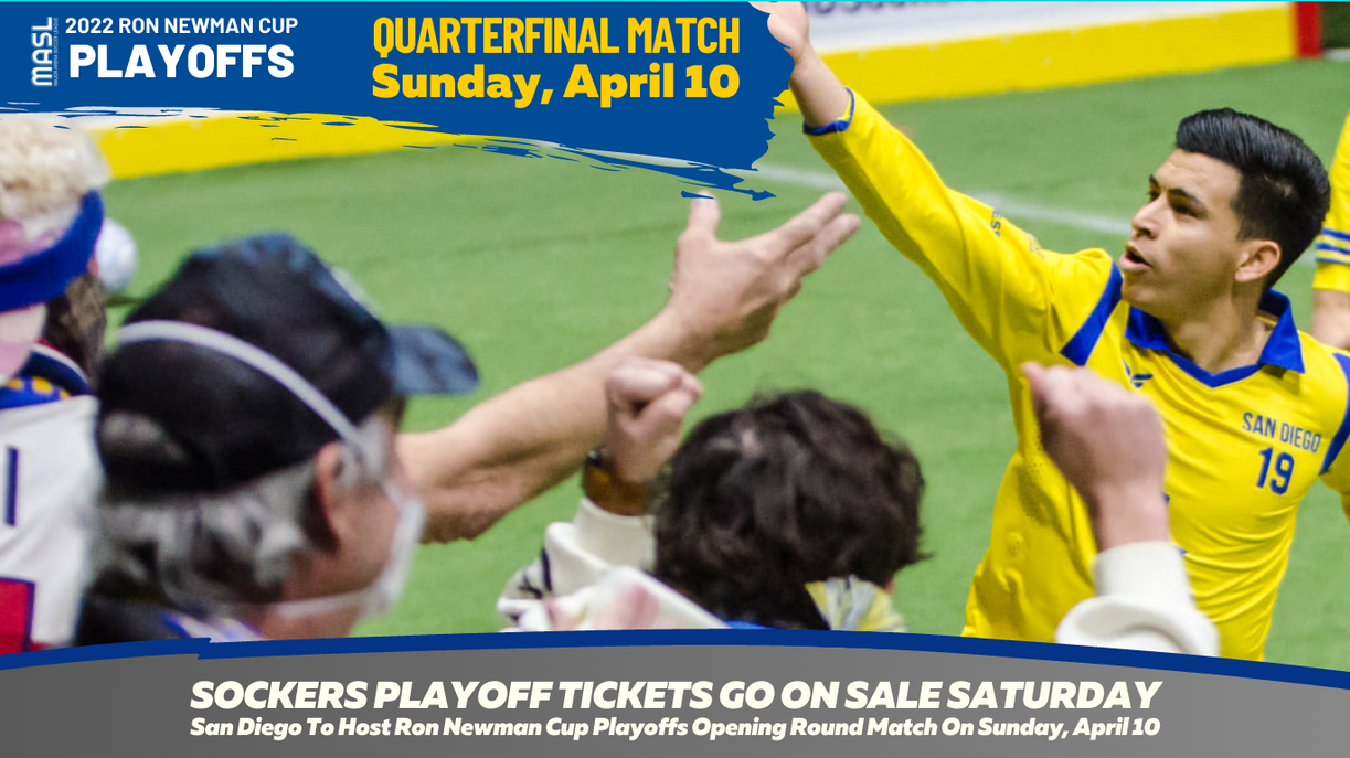 News: Sockers Announce Home Playoff Game For April 10 - San Diego Sockers