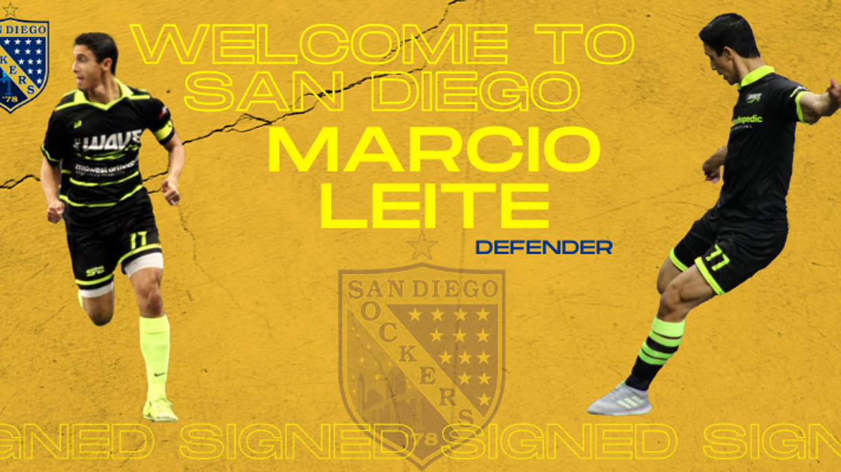 News: Sockers Sign Defender Marcio Leite for 2021 Season - San Diego ...