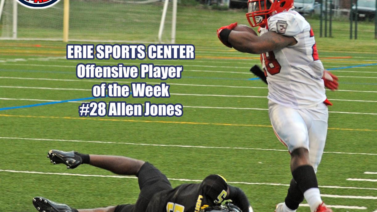 News: RB-Allen Jones: Offensive Player of the Week - Erie Express Football