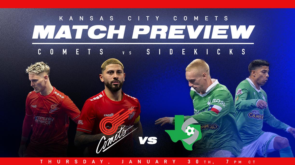 News: Comets visit Sidekicks for Thursday Showdown - Kansas City Comets