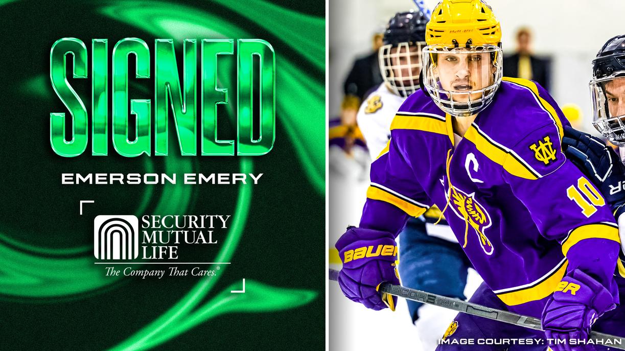 News: New-Signee Emerson Emery signs with Black Bears - Binghamton Black Bears
