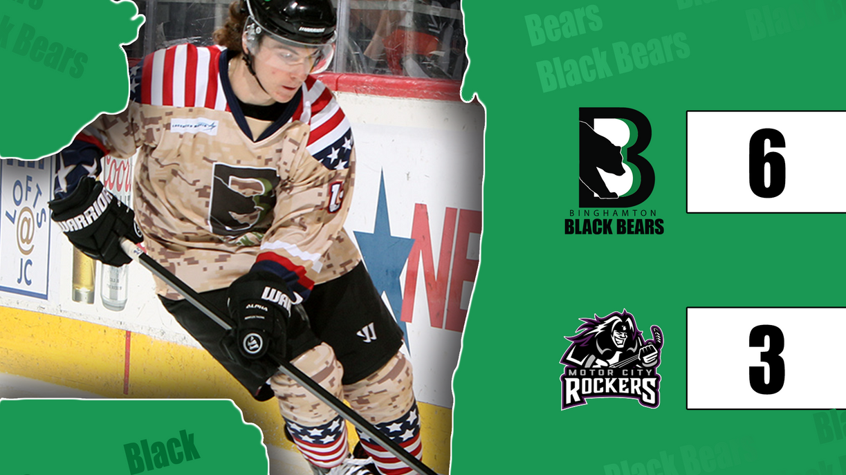 News: BINGHAMTON STORMS BACK TO DEFEAT MOTOR CITY - Binghamton Black Bears