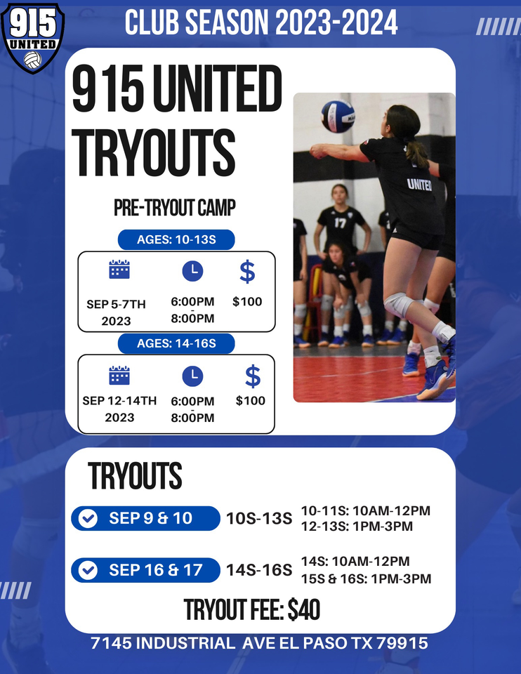 Tryouts - 915 United VBC