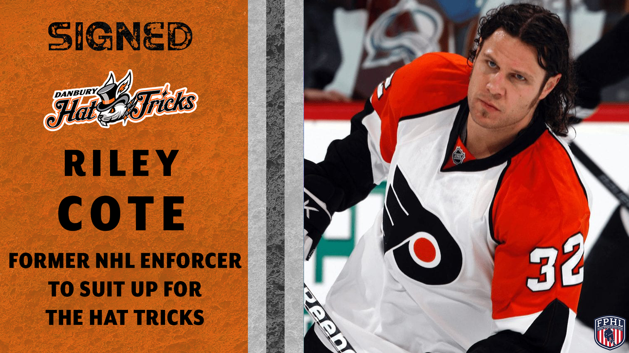 News: FORMER NHL PLAYER RILEY COTE TO SUIT UP FOR THE HAT TRICKS ON ...
