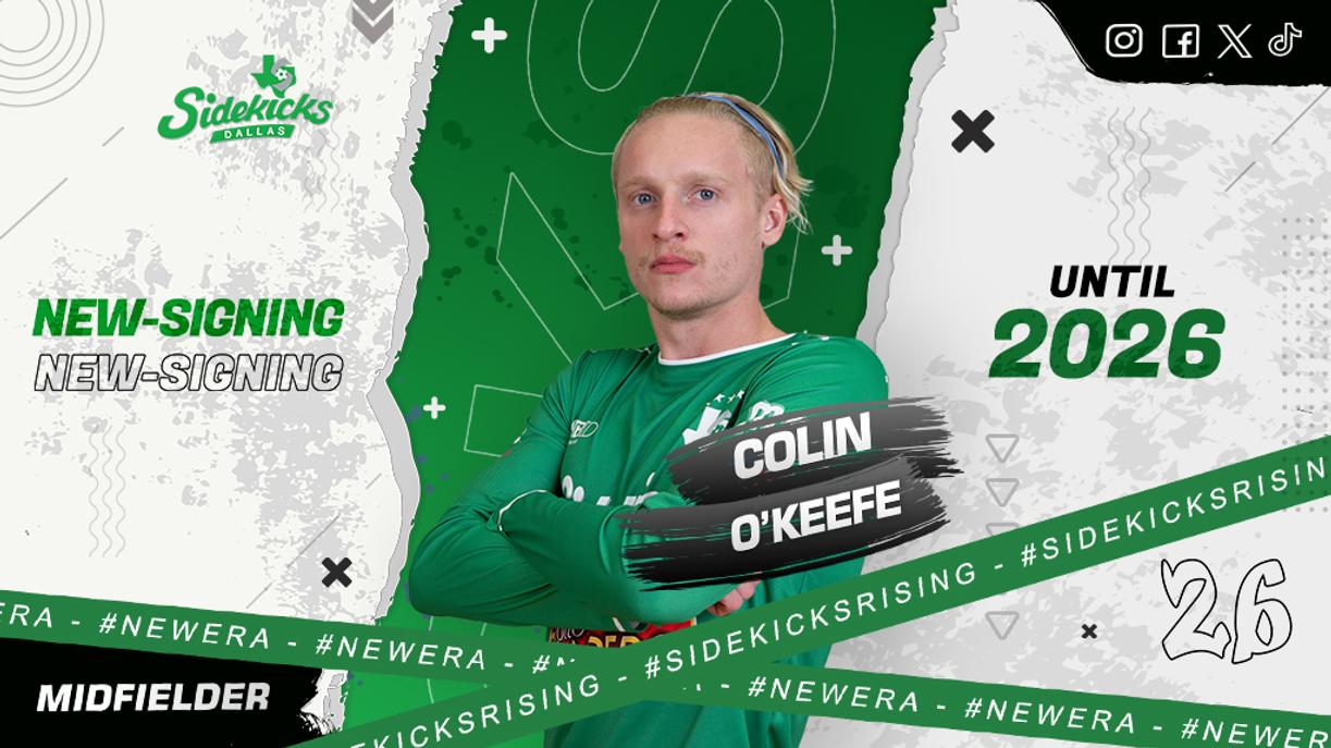 News: Sidekicks Sign MASL Draft Pick, Colin O’Keefe for Upcoming Season - Dallas Sidekicks