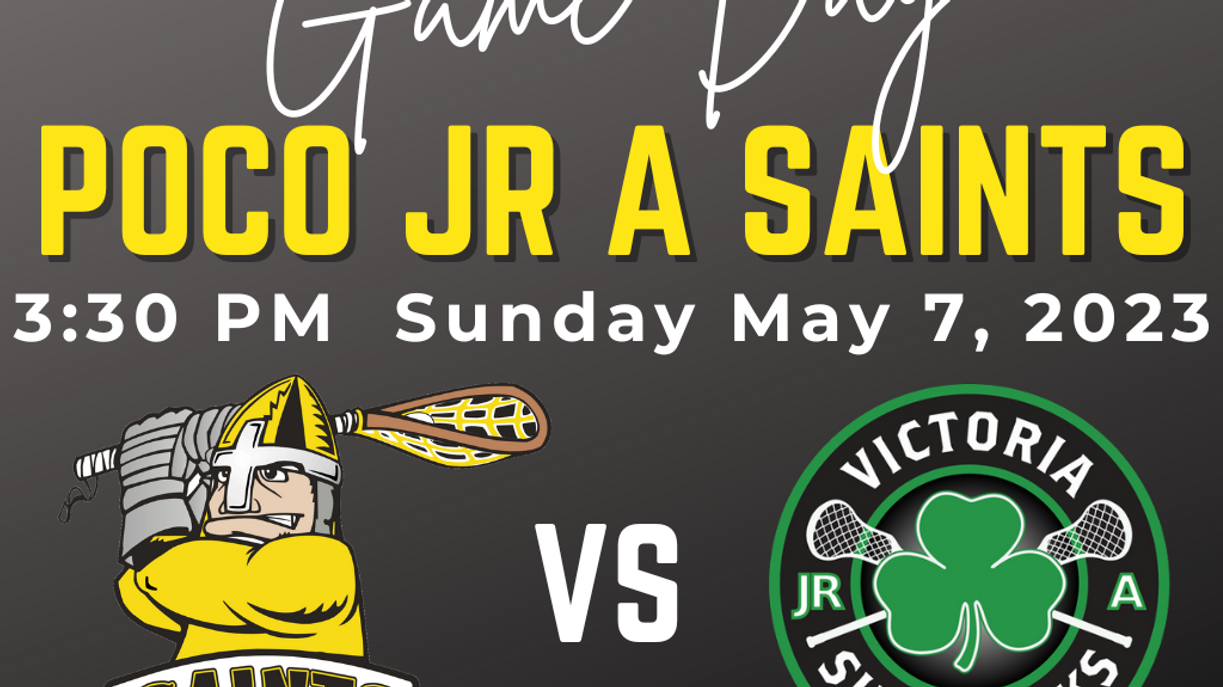 News: Saints Jr A Game Day - Port Coquitlam Minor Lacrosse Association
