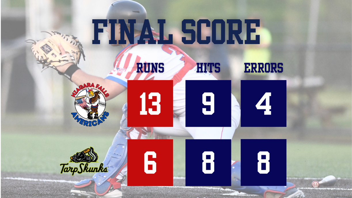 News: Americans Fight Off Tarp Skunks and Rain 13-6 - Niagara Falls ...