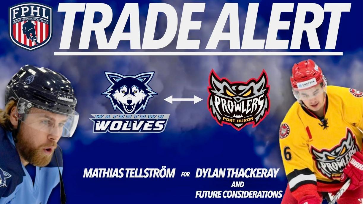 News: Wolves Make First Trade of the Season! - The Watertown Wolves