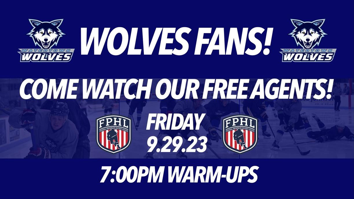 News: TONIGHT SEPT. 29TH! FREE ADMISSION 7:00PM! - The Watertown Wolves
