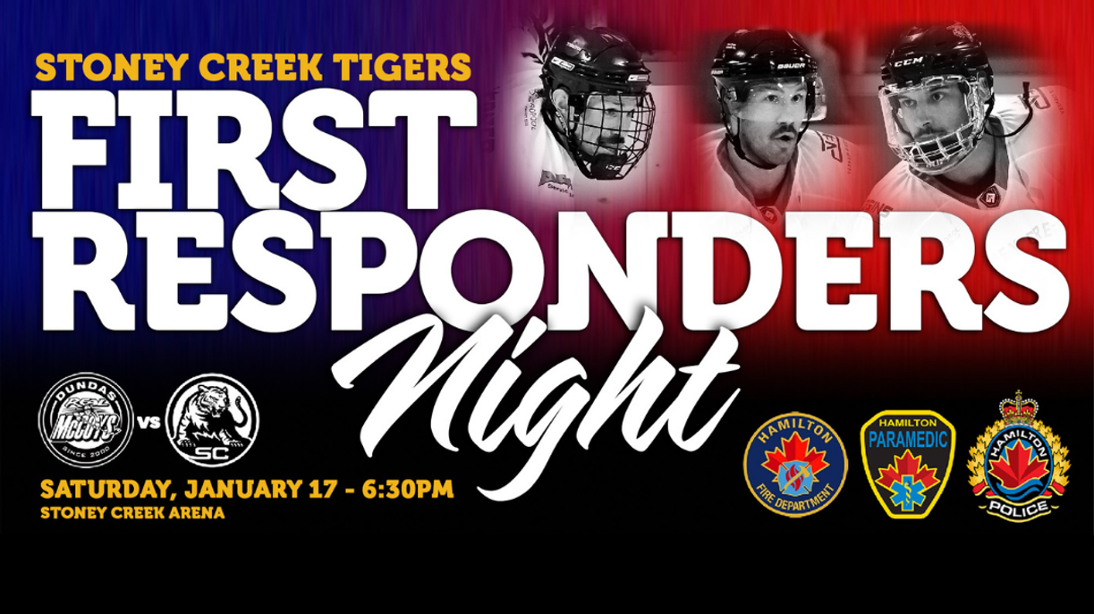 News: Stoney Creek Tigers Host First Responders Appreciation Night ...