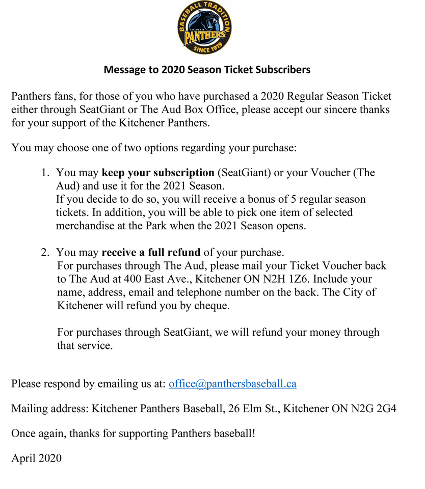 Home - Kitchener Panthers