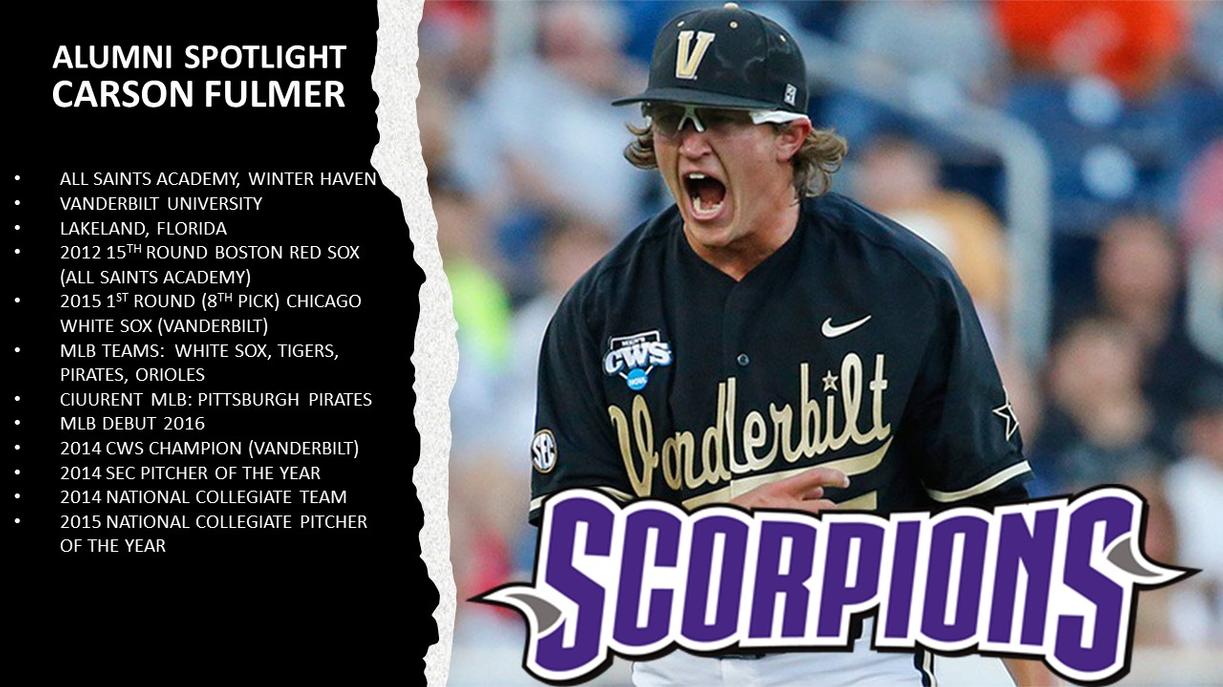 News: ALUMNI SPOTLIGHT: CARSON FULMER-PITTSBURGH PIRATES - Scorpions ...