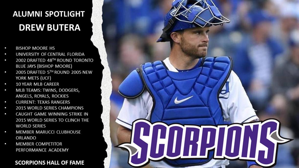 News: ALUMNI SPOTLIGHT: DREW BUTERA-TEXAS RANGERS - Scorpions Baseball
