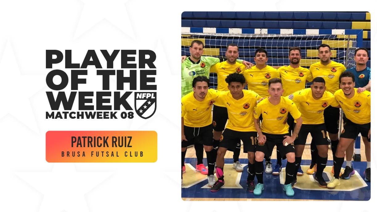 News: Matchweek 8 Player of the Week: Patrick Ruiz - National Futsal ...
