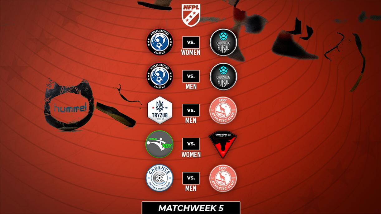 News: NFPL Matchweek 5 Preview - National Futsal Premier League