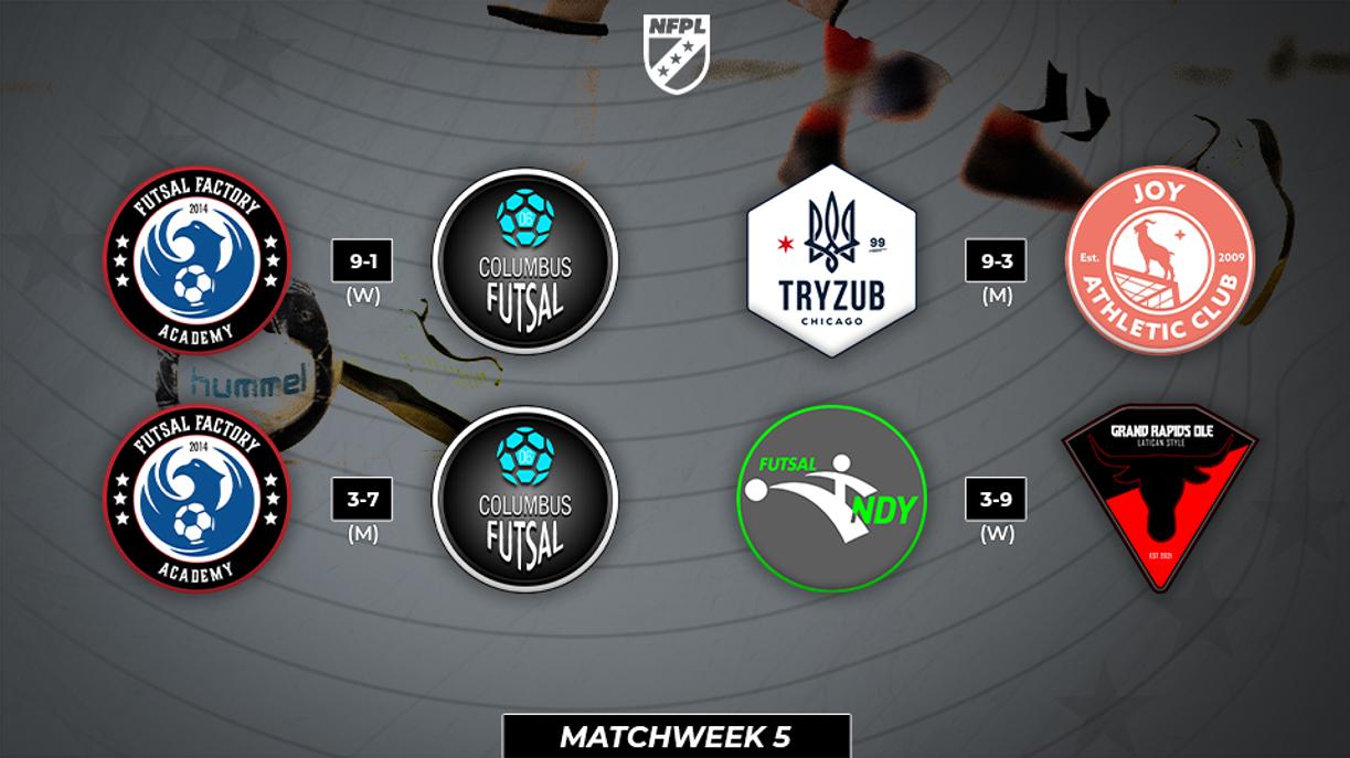 News: Matchweek 5 Review - National Futsal Premier League