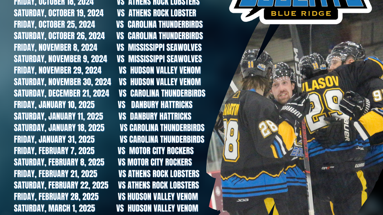 News: Bobcats Announce Home Slate For 24-25 Season - Blue Ridge Bobcats