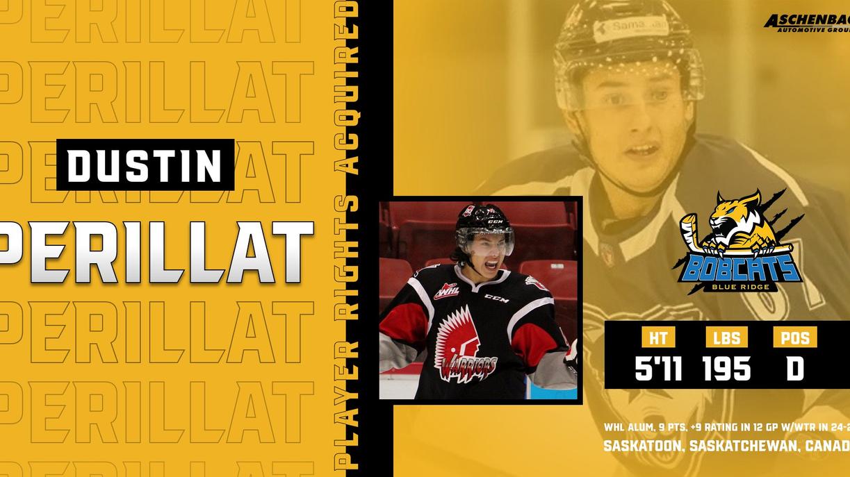 News: Blue Ridge Bobcats Acquire Defenseman Dustin Perrillat in Trade ...