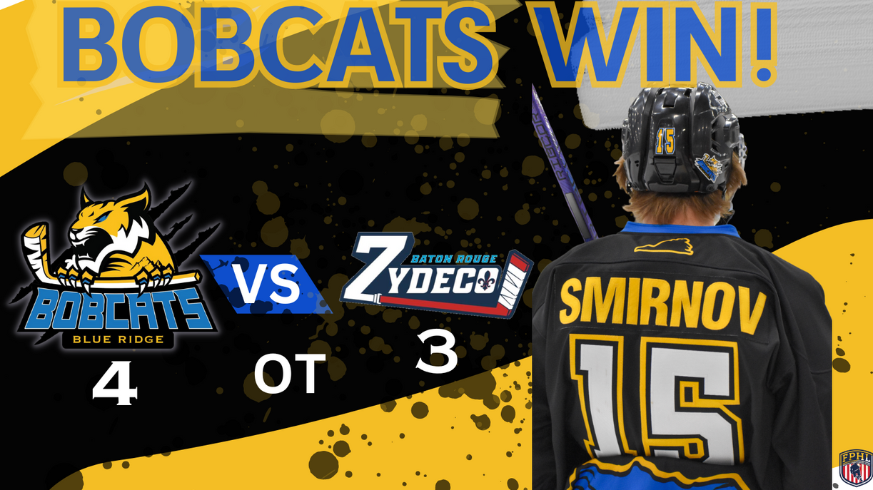 News: Smirnov Carries Cats To Thrilling 4-3 OT Victory - Blue Ridge Bobcats