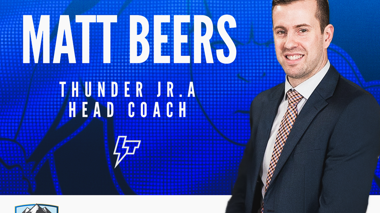 News: Cheers! Matt Beers named new head coach of Junior Thunder ...