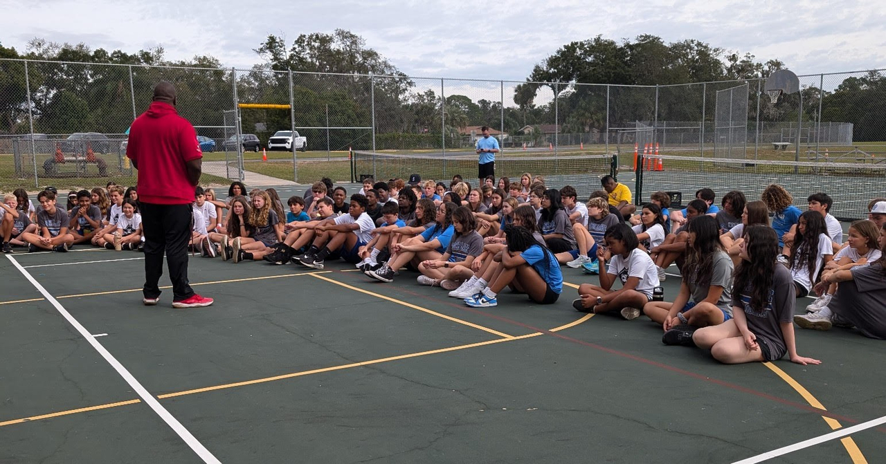 Photos: Orlando Predators talk to students at Rock Lake Middle School ...