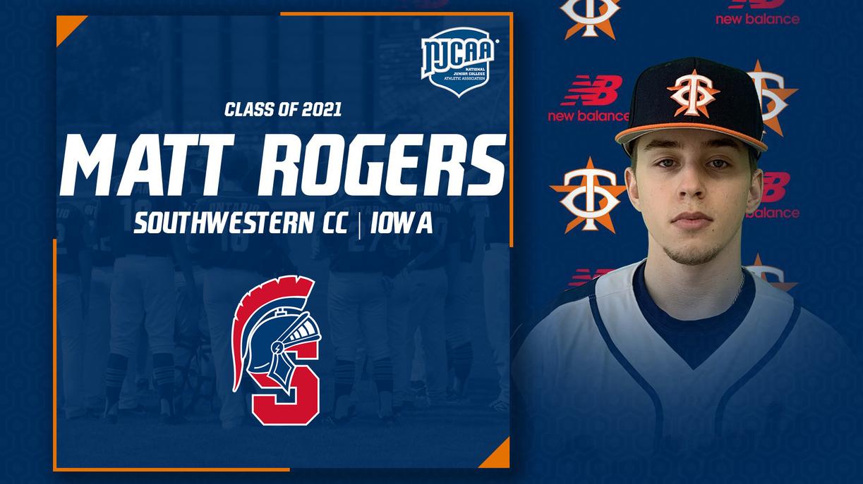 News: Matt Rogers commits to Southwestern CC - Team Ontario Baseball