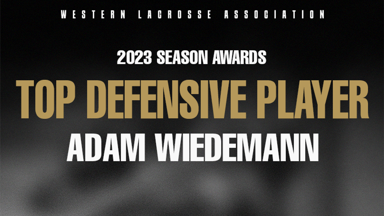 News: Adam Wiedemann receives Top Defensive Player - Western Lacrosse ...