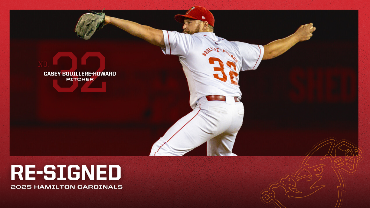 News: Hamilton Cardinals Re-Sign Casey Bouillere-Howard for 2025 Season ...