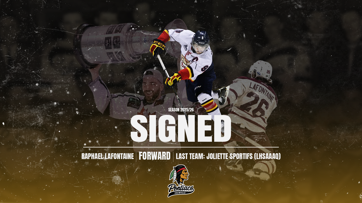 News: Major Announcement - Pontiacs sign Raphael Lafontaine - Shawville ...