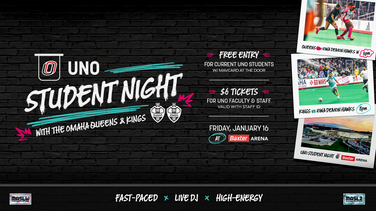 News: UNO Student Night at Baxter Arena - Omaha Kings